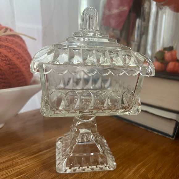 Jeannette Glass | Dining | Vintage Clear Glass Wedding Box By Jeannette ...